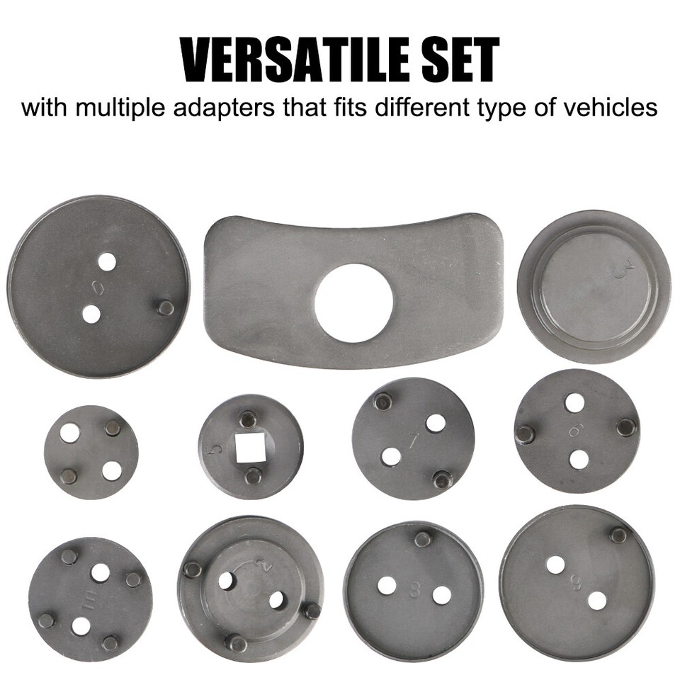 Car Disc Brake Caliper Rewind Back Brake Piston Compressor Tool Kit Set ...