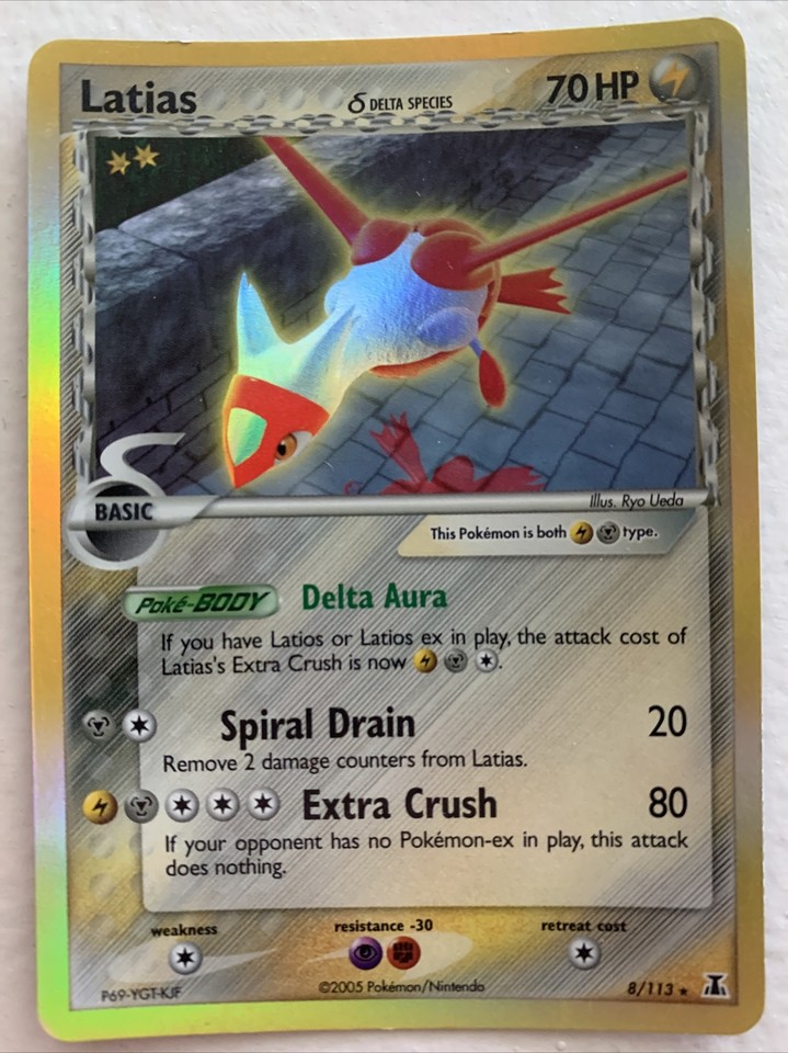 Pokémon TCG Latias (Delta) EX Delta Species 8/113 Holo Holo Rare | eBay