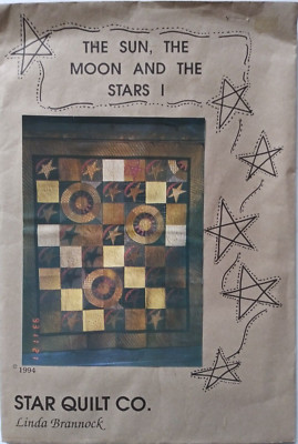 Quilt Pattern, Star Quilt Co., "The Sun, The Moon and The Stars I, 60 ...