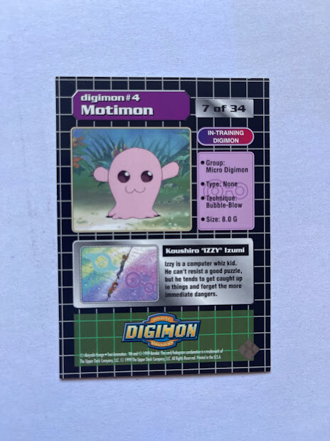 1999 Upper Deck Digimon Exclusive Preview Izzy and Motimon #4 | eBay