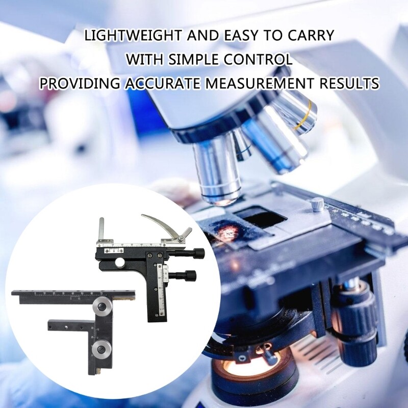 Aluminium Microscope Attachable Mechanical Stage moveable Stage with ...