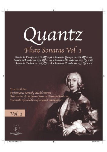 Quantz, J. J. - Flute Sonatas Vol 1 by Johann Joachim Quants (1697-1773 ...