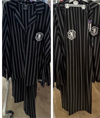 Wednesday Shirt & Trousers Pyjama Set UK Sizes 4-24 2XS-2XL | eBay UK