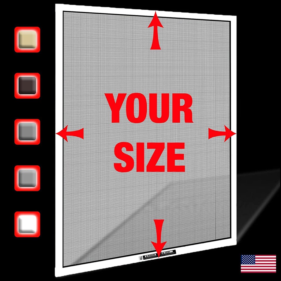 Screens Pre-Framed Ready Hang - Home Replacement Window Screens ...