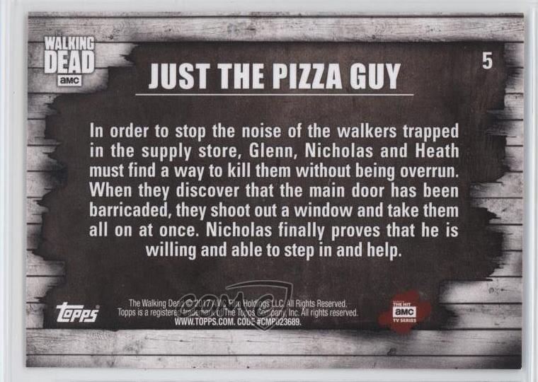 2017 Topps The Walking Dead Season 6 Rust Glenn Rhee Just the Pizza Guy ...