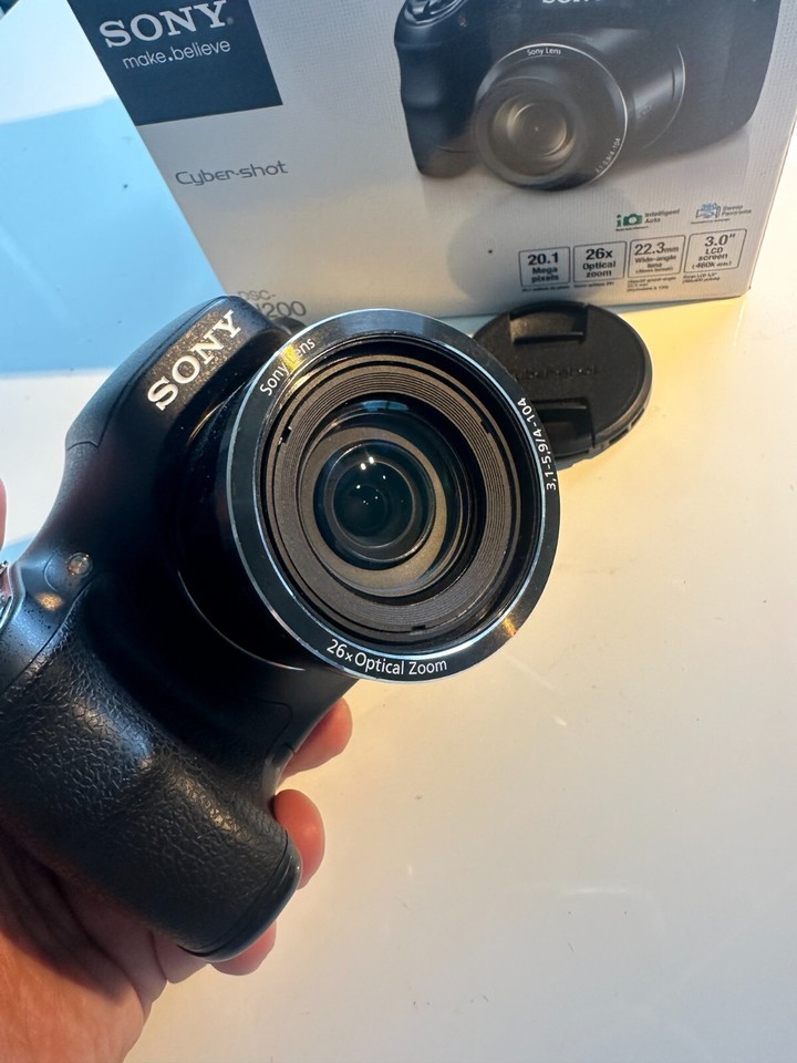 Sony Cyber-shot DSC-H200 20.1 MP Digital Camera 26x Optical Zoom TESTED ...