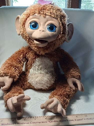 NB Interactive Stuffed Toy FurReal Friends Cuddles My Giggly Monkey Pet ...