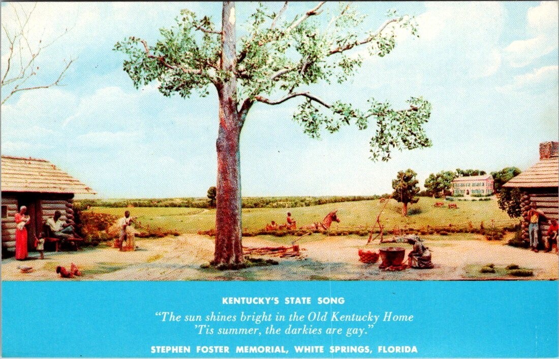Kentucky's State Song Old Kentucky Home White Springs FL Vintage ...