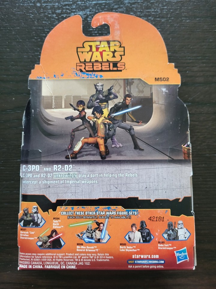 R2-D2 C-3PO REBELS MS02 2014 STAR WARS Mission Series MOC NEW | eBay