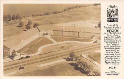 J68/ Richland Washington RPPC Postcard c1940 Transient Quarters Hotel ...