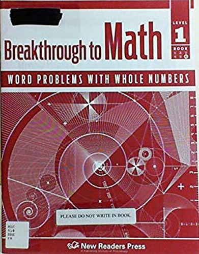 Breakthrough to Math Word Problems with Whole Numbers Level 1 Boo ...