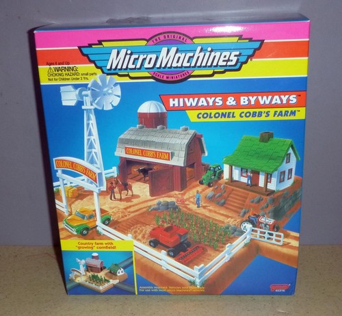 Vintage 1994 Galoob Micromachines COLONEL COBB'S FARM Playset New In Box Unused! | eBay