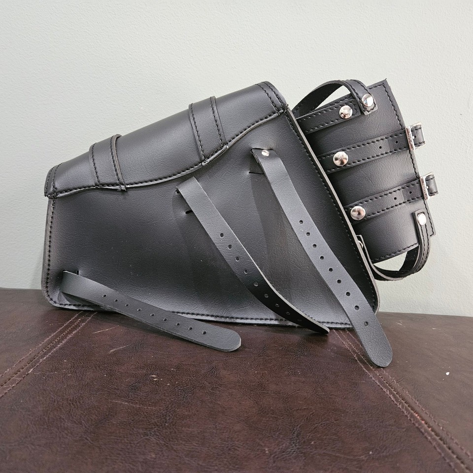 NWT La Rosa Design Left Side Solo PU Leather Swing Arm Bag with Bottle ...