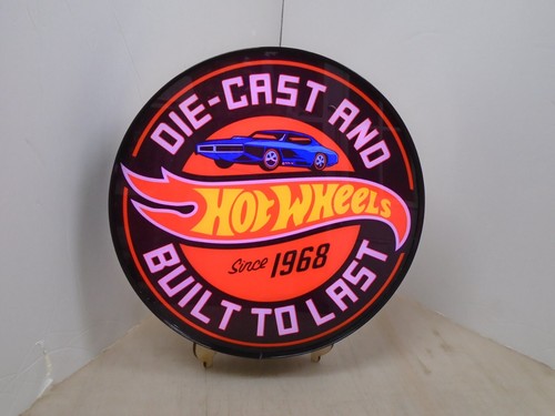 Hot Wheels Built to Last 15 Inch Round LED Display light up SIGN | eBay