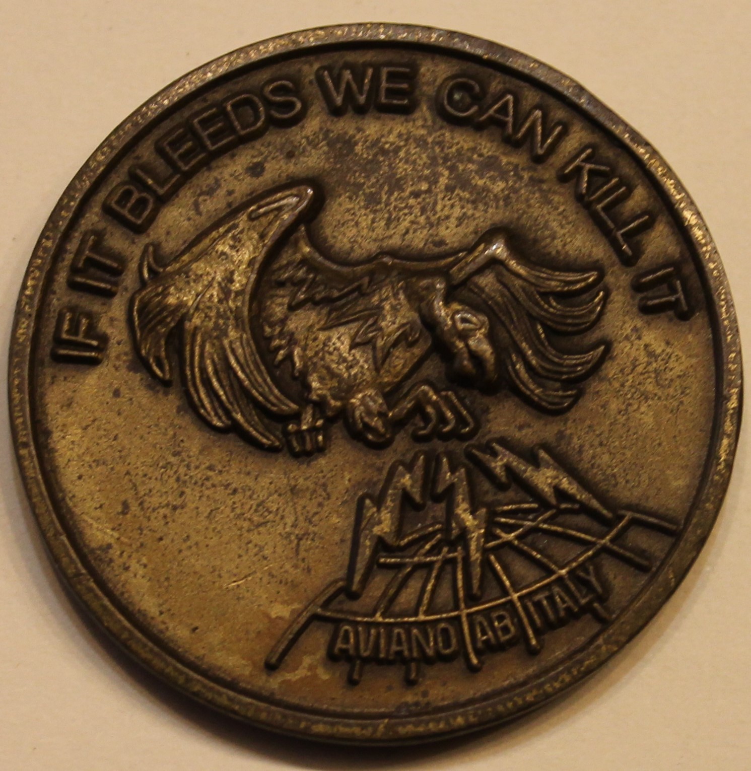 510th Fighter Squadron Balkan Buzzards Aviano Air Force Challenge Coin ...