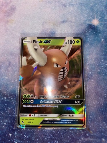 Pinsir GX 6/68 SM Hidden Fates Ultra Rare Pokemon Card brand new ships ...
