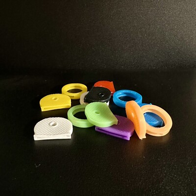 13 PCS Assorted Key Cap Covers Multiple Colors | House Key Label ID ...
