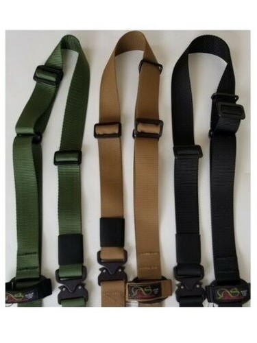 Savvy Sniper Cuff Sling COBRA Buckle w/ OPEN ENDS - Black, OD Green, or ...