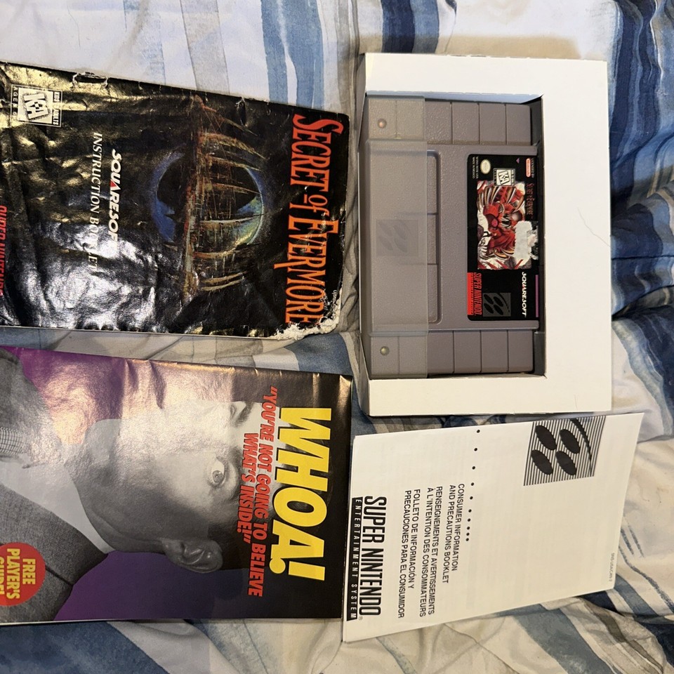 Secret of Evermore (Super Nintendo Entertainment System, 1995) Cib ...
