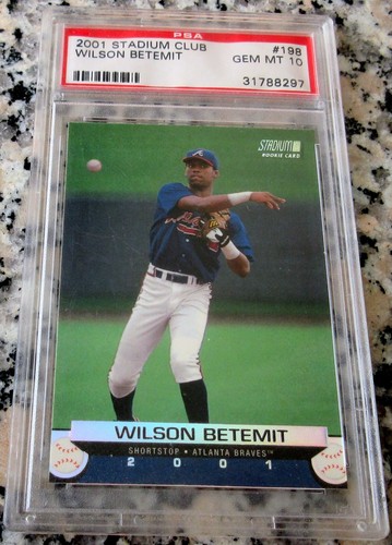 WILSON BETEMIT 2001 Topps Stadium Club Rookie Card RC PSA 10 GEM MINT ...