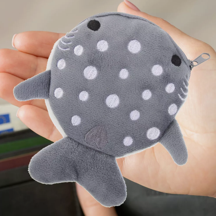 Whale Shark Coin Purse Portable Plush Coin Bag Cute Key Earphone Pouch ...