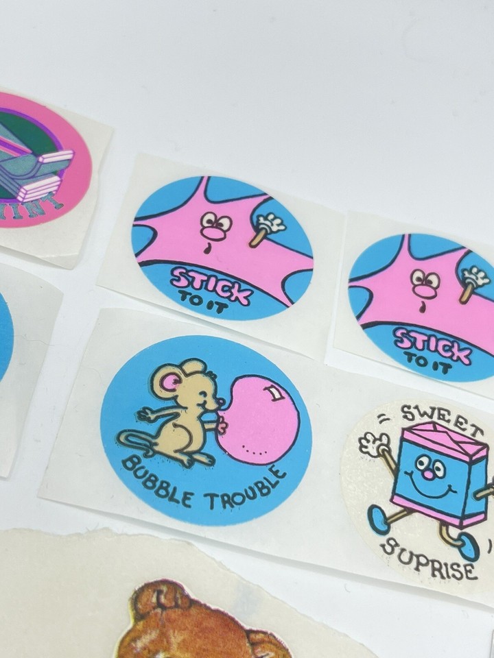 Huge Vintage 1980s Stickers Lot - Holographic Scratch N Sniff Trend ...