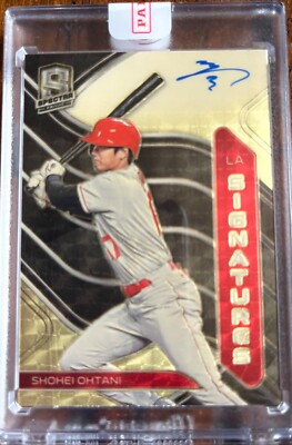SHOHEI OHTANI, AUTO, ANGELS, 2021 Panini Spectra GOLD 1/1 #SPS-SO ...