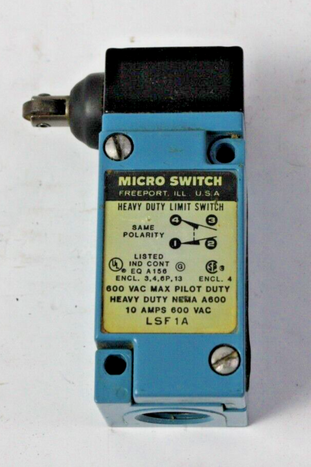 Micro Switch LSF 1 A Side Plunger Limit Switch | eBay