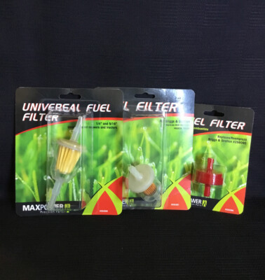 3-Pk MAXPOWER Precision Parts Fuel Filters, Small Engines 334284 ...