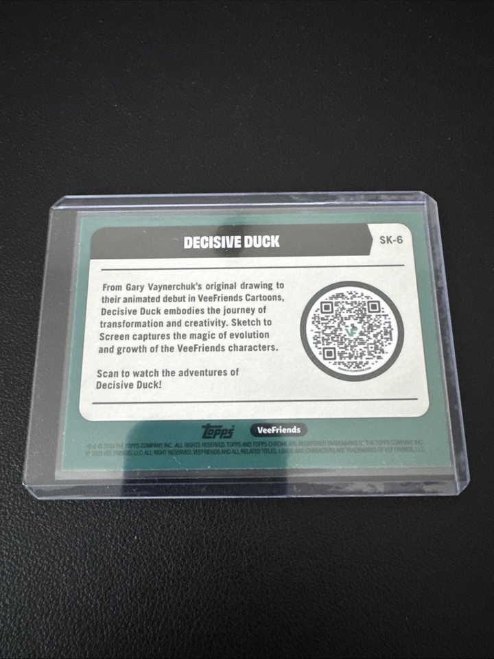 SKETCH TO SCREEN SK-6 DECISIVE DUCK 2025 VEEFRIENDS TOPPS CHROME | eBay