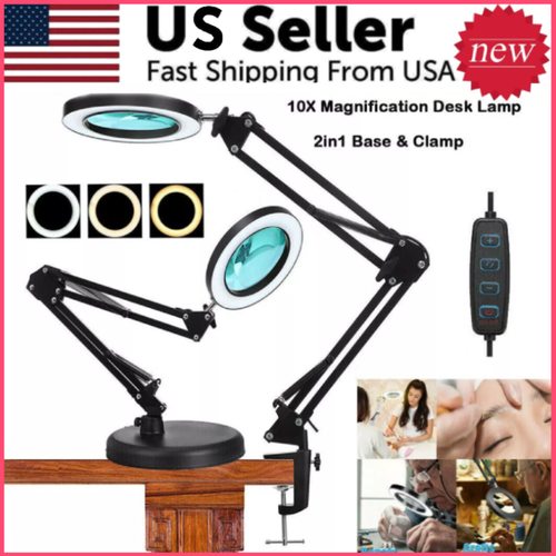 Magnifier LED Lamp for Jewelry Making and Inspection with 10X ...