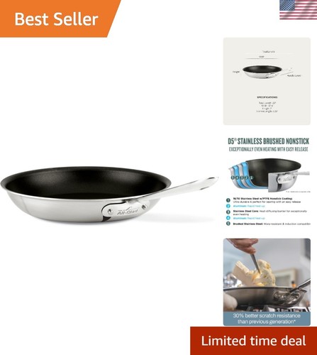 Scratch-Resistant 12-Inch D5 Fry Pan with Ergonomic Handle for Easy ...