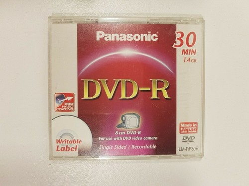 Panasonic 8 CM DVD-R 30 Minutes 1.4 GB Capacity Single Sided Recordable ...