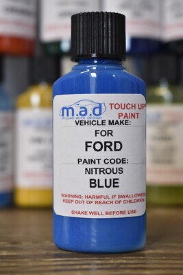 FORD FOCUS RS NITROUS BLUE MK3 NEW 30ML TOUCH UP KIT BRUSH REPAIR PAINT ...
