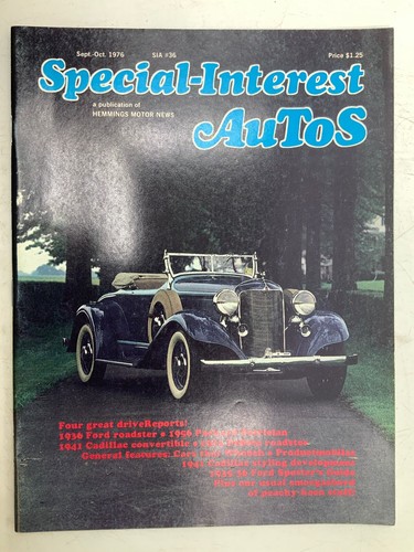 Special Interest Autos Magazine Sept-Oct 1976 | eBay