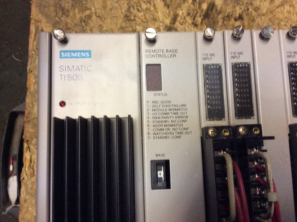 Siemens Simatic TI505, 505-6660, remote base 505-6851A, 505-4232A, 505 ...