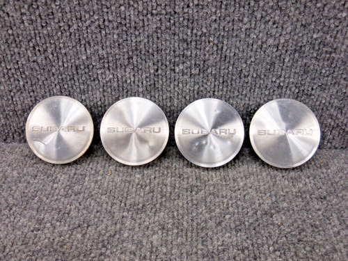 Set of (4) OEM Factory Genuine Subaru Aluminum 2-1/4" Hub Caps Wheel ...