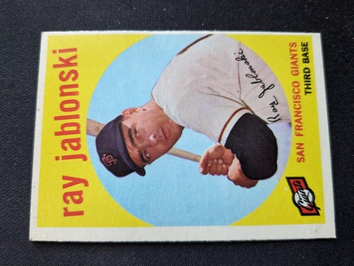 1959 Topps Baseball Card # 342 Ray Jablonski - San Francisco Giants (VG ...