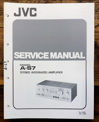 JVC A-S7 Amplifier Service Manual *Original* | eBay