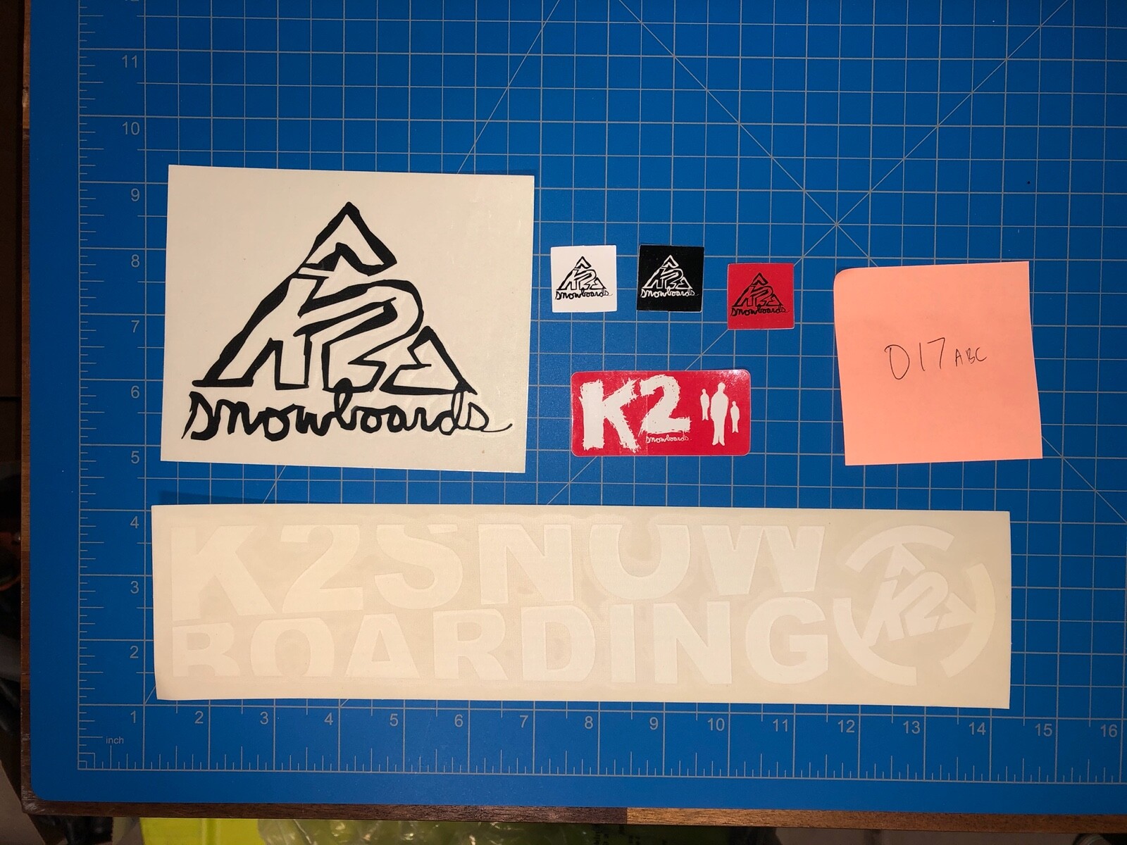 Vintage K2 Snowboards / Snowboarding stickers. Various sizes. RARE ...