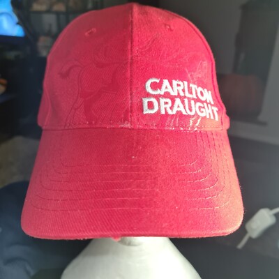 CARLTON DRAUGHT Beer Baseball Cap Hat Adjustable Strap Cotton Crows The ...