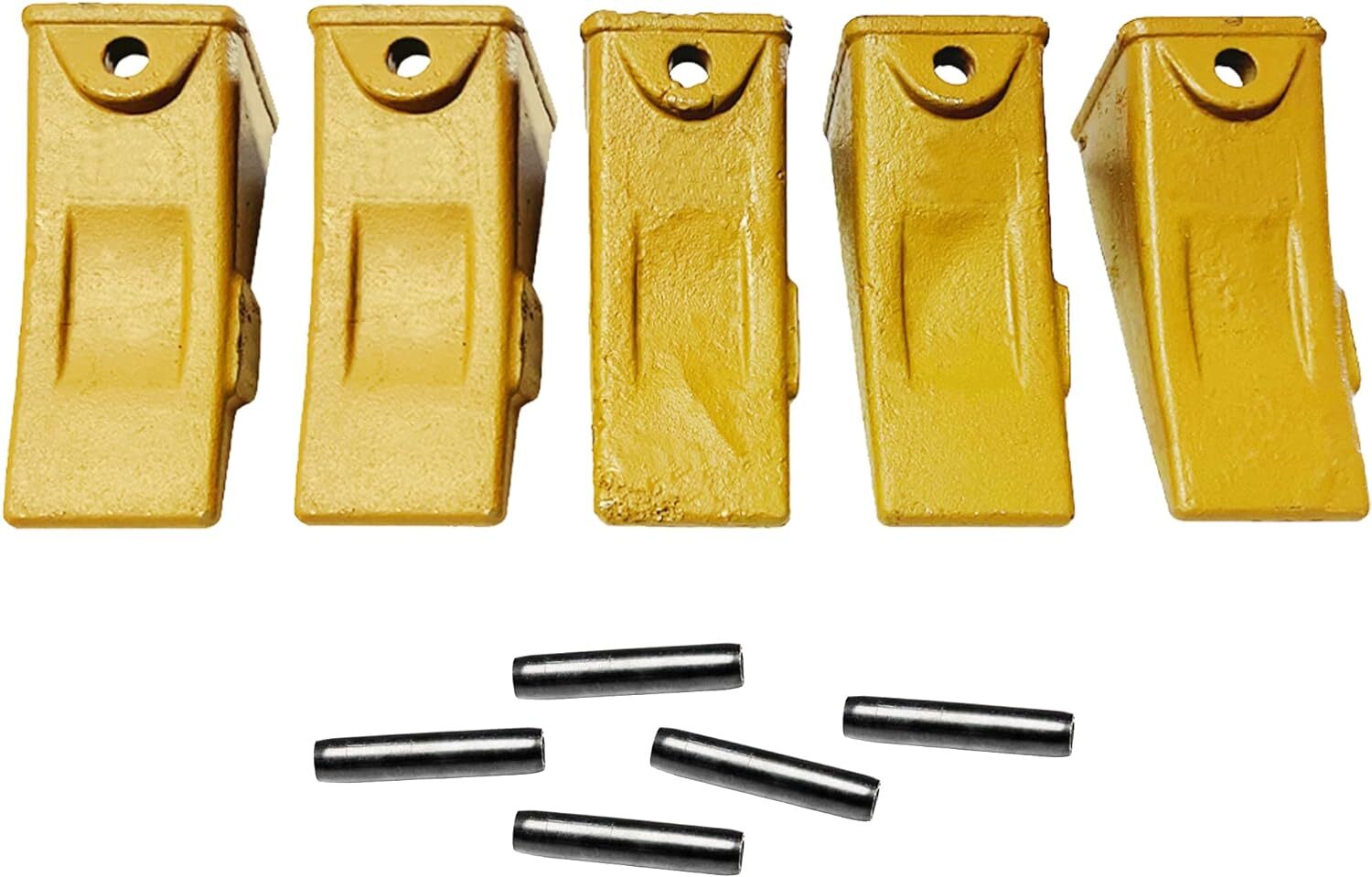 5pcs X156L Long Bucket Teeth Dirt Teeth with P156 Roll Pins for Digging ...