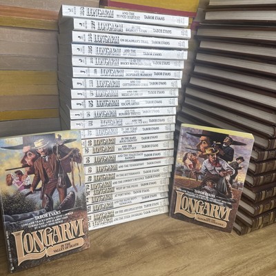 Lot of 25 Longarm Series by Wesley Ellis VTG Adult Western PB Books ...