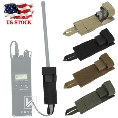 KRYDEX Radio Antenna Relocator Tactical Antenna Retention Holder Pouch ...