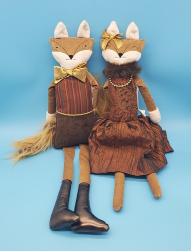 Woof & Poof Fancy Fox Couple Dolls Large 2013 | eBay