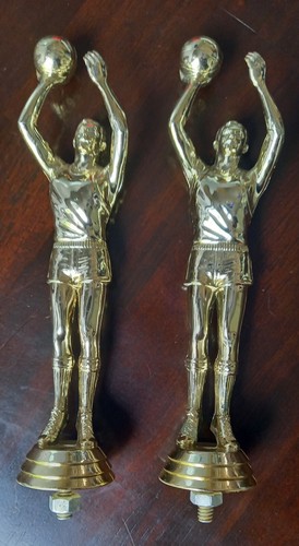 BASKETBALL PLAYER SHOOTING, 2 trophy toppers around 6" | eBay