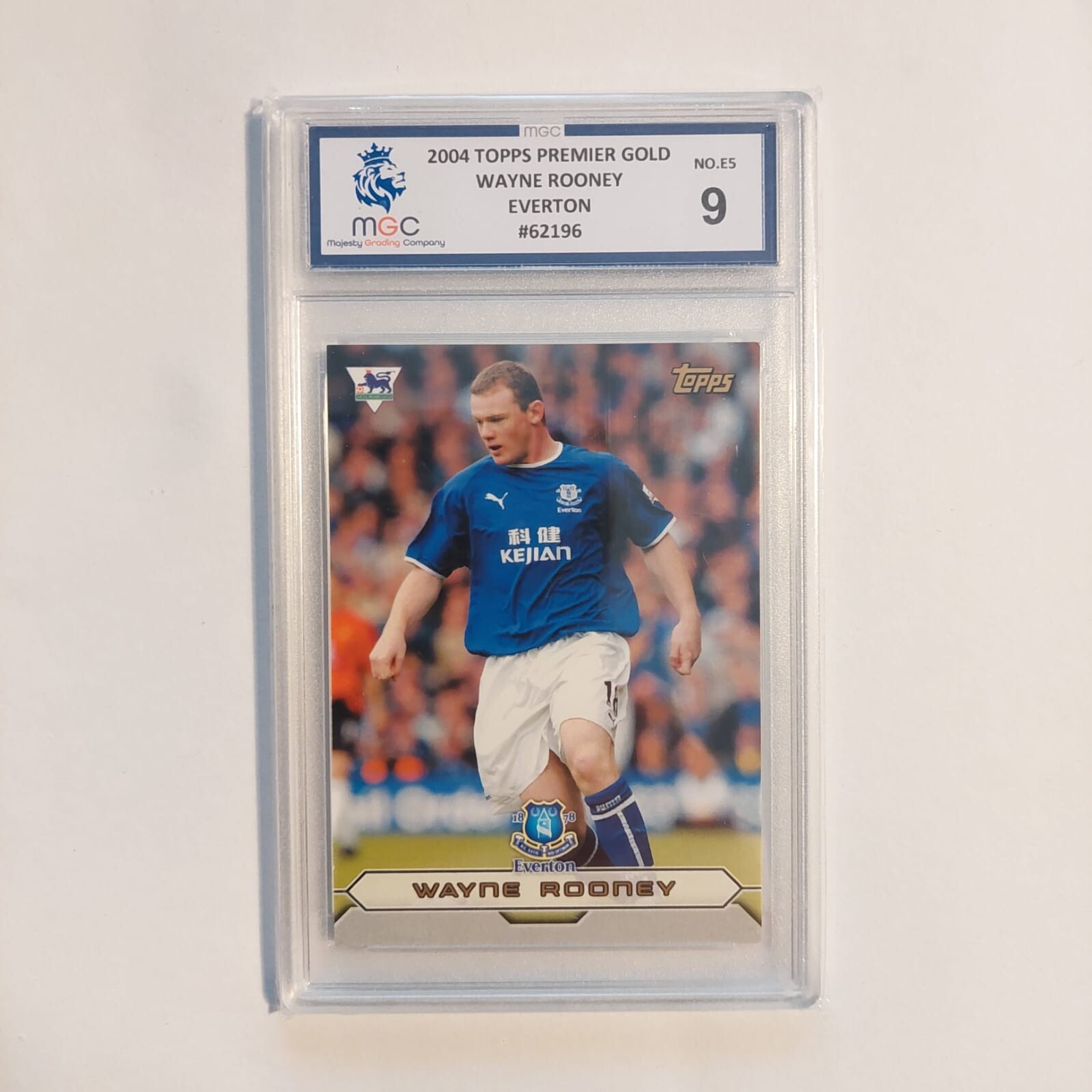 Wayne Rooney 2004 Topps Premier Gold MGC graded card Everton #E5 | eBay