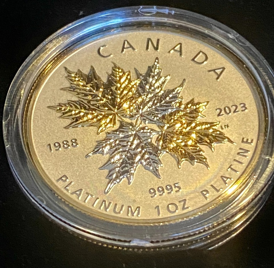 $300 Pure Platinum Coin – Maple Leaf Forever– Mintage: 375 (2023) | eBay