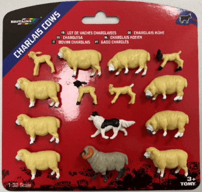 BRITAINS - Assortment of 14 sheep and sheepdog animals - 1/32 ...