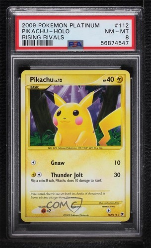 2009 Pokémon Platinum - Rising Rivals Pikachu #112 PSA 8 2f4 | eBay